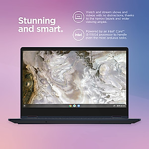 Lenovo - 2022 - IdeaPad Flex 5i - 2-in-1 Chromebook Laptop Computer - Intel Core i3-1115G4-13.3"" FHD Touch Display - 8GB Memory - 256GB Storage - Chrome OS (Renewed), Black
