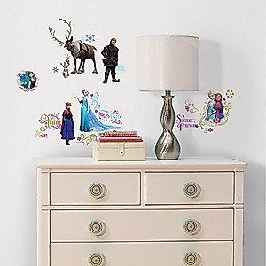 RoomMates RMK2361SCS Disney Frozen Elsa and Anna Peel and Stick Wall Decals 1.3 " x 1.2 " to 12.34 " x 13.9 "