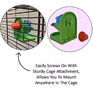 Cage Enhancement Set - Interactive Climbing Foraging Natural Branch Perch Cage Accessory Toy Bundle - for Sugar Gliders, Rats, Ferrets, Hamsters, Squirrels, Parrots, Birds, Marmosets, Degus, Monkeys