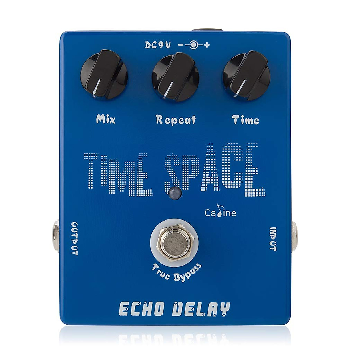Caline Echo Delay Guitar Effects Pedal Time Space Bass Distortion True Bypass Blue CP-17