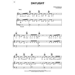 TAYLOR SWIFT - LOVER | EASY TAYLOR SWIFT PIANO MUSIC BOOK | 18 HITS BY THE GREATEST POP ARTIST - SON