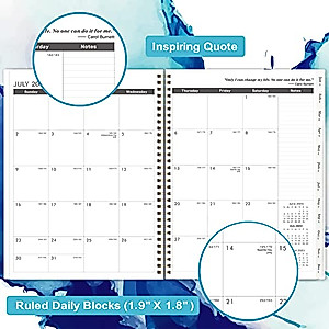 Monthly Planner/Calendar 2023-2025 - Jul. 2023-Jun. 2025, 2023-2025 Monthly Planner, 9" × 11", 2 Year Monthly Planner with Monthly Tabs + Pockets + Thick Paper + Twin-Wire Binding - Waterink