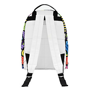 BRITTO Romero Vegan Leather Large Backpack, Colorful Landscape