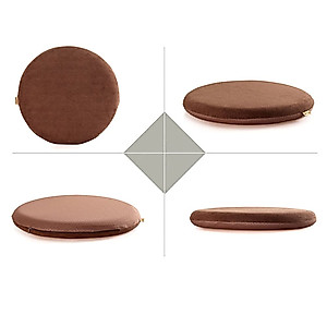 Olywell 15 Inch Memory Foam Seat Cushion Anti-Slip Soft Round Stool Cushion Chair Pad Blue