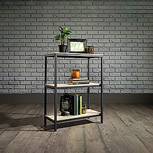 Sauder North Avenue Sofa Table, L: 41.50" x W: 11.50" x H: 28.03", Charter Oak Finish & North Avenue 3 Shelves Bookcase, Charter Oak Finish, L: 23.47" x W: 11.50" x H: 30.47"