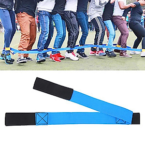 Camidy Team Game Fastening Tape,Ribbon Elastic Cooperative Legged Race Band Outdoor Birthday Team-Building Party Group Game