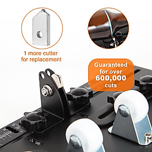 MiiMoo Glass Bottle Cutter, Upgraded Dual-Baffle Glass Cutter Kit for Cutting Round, Square Bottles and Bottlenecks, Suitable for Bottles of Wine, Beer, Whiskey, Champagne