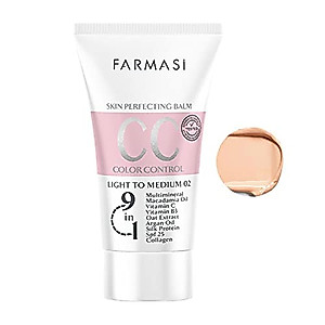 Farmasi Makeup cc Cream 9 in 1, 50 ml./1.7 fl.oz. (Light to Medium) And Farmasi Zen Mascara Extension Lash, 8 ml./0.27 fl.oz.