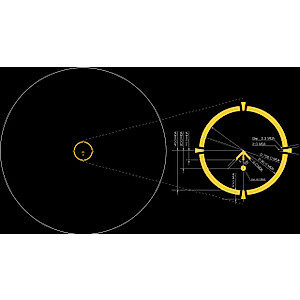 Swampfox Blade 1x25 Prism Scope, Amber BRC Reticle