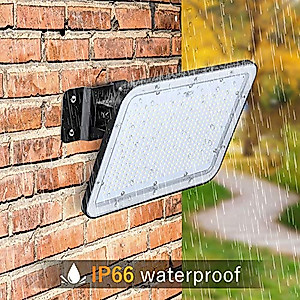 DuuToo [2Pack] 60W LED Flood Light, 7600lm Super Bright Security Lights, IP66 Waterproof Outdoor Flood Light, 6000K Daylight White Floodlight for Yard, Garden, Playground, Basketball Court