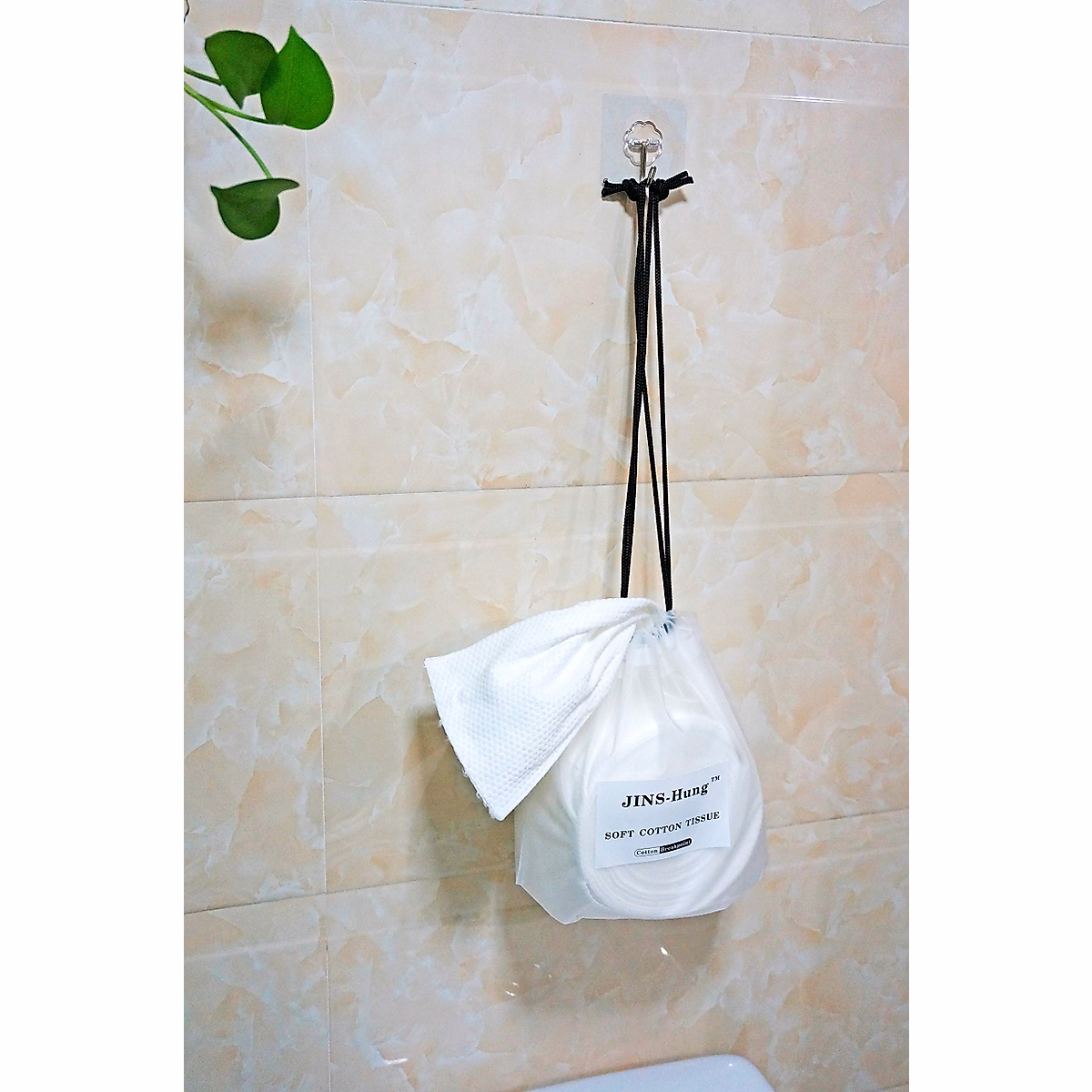 JINS-Hung Natural Disposable Facial Towel (2 Pack) - 100% Soft Terry Cloth Fabric Soft Face Towel - Makeup Remover Tissues - Professional Everyday Comfort Facial (80 Pcs/Pack)