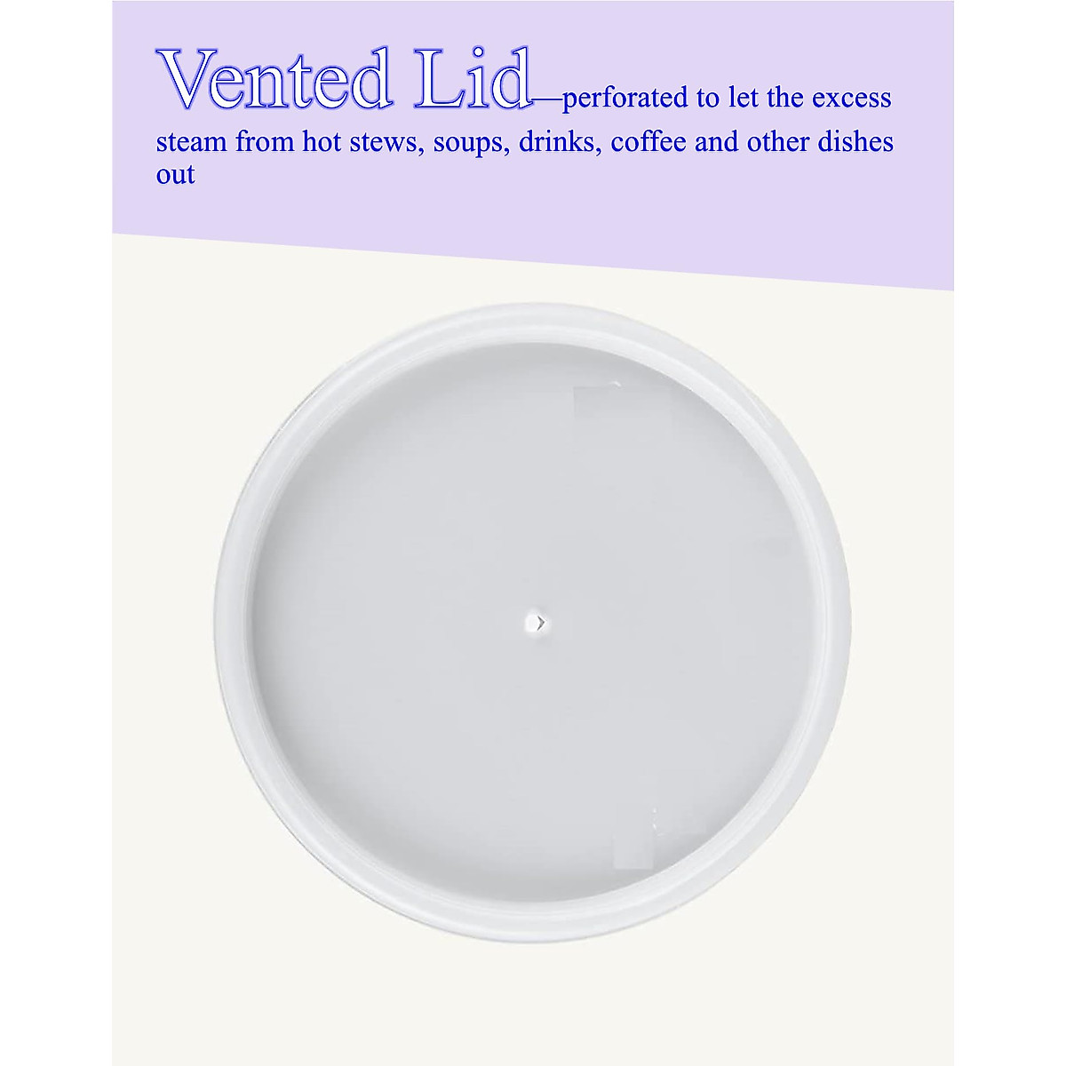 Mr. Miracle Foam Bowl with Lid for Hot and Cold Foods – 8 Ounce Disposable Soup Container with Vented Lid, Great for Ice Cream, Yogurt, Soup, Takeout [100 pack]