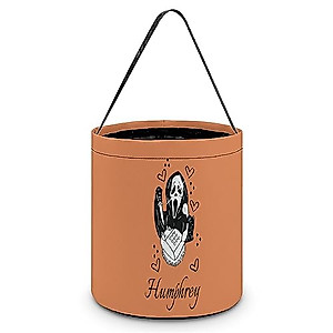 Personalized Halloween Tote Bags w/Name or Text 7.9 * 8.3 inch Customized Pumpkin Witch Black Cat Castle Skeleton Ghost Canvas Totes Bag for Trick Treat Goodie gift Halloween Gifts for Women Adults