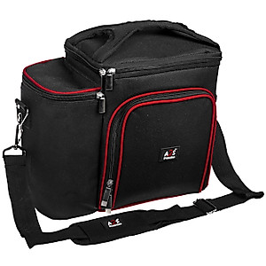 Meal Prep Lunch Box - 8 Piece Set - Insulated Container For Women or Men - 3 Bento Style Boxes (BPA Free) in Large Lunch Bag- Microwave Safe - Includes Fork, Spoon, Thermos & 2 Ice Packs - A2S