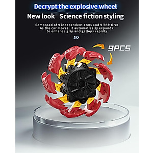 Remote Control Car Rc 4wd Toy Stunt Car 360 Rotate Double Side, High Speed 2.4GHZ Remote Controlled, Car for Ages 6+ (Green)