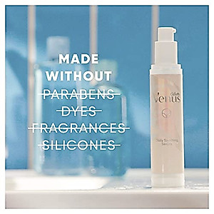 Gillette Venus Intimate Grooming Daily Soothing Serum Reduce Ingrown Hair for Pubic Hair and Skin, Bikini Post Shave Serum
