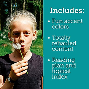 Tyndale NLT Girls Life Application Study Bible, TuTone (LeatherLike, Purple/Teal), NLT Bible with Over 800 Notes and Features, Foundations for Your Faith Sections