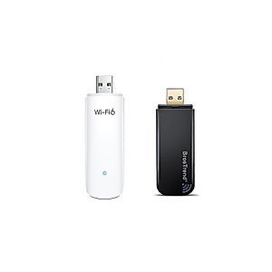 BrosTrend WiFi 6 AX1800 USB WiFi Adapter Dual Band WiFi Dongle Supports Windows 11/10 ONLY and 1200Mbps USB WiFi Network Adapter for Laptop, Desktop PC of Windows 11/10/8/7