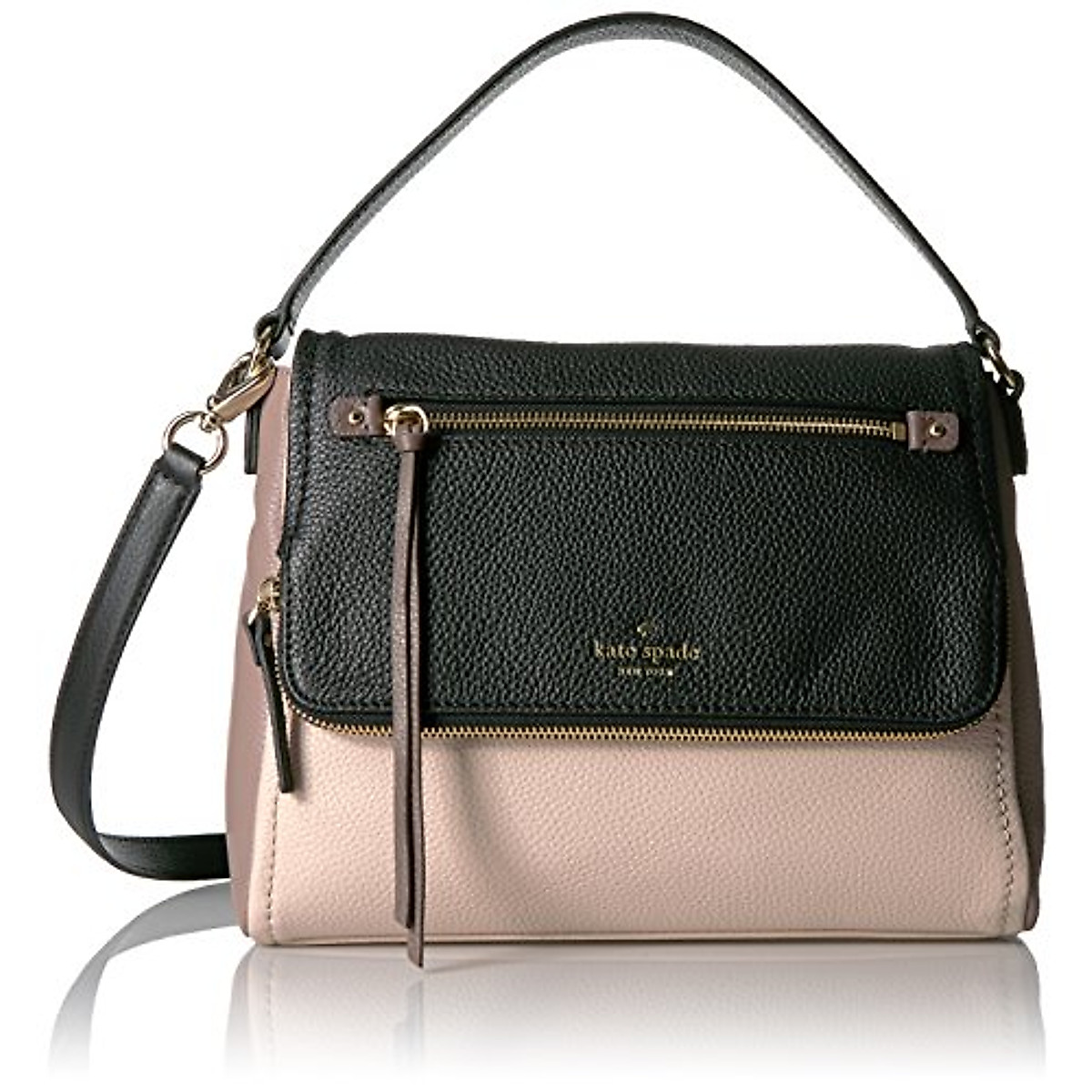 kate spade new york Cobble Hill Small Toddy, Rose Cloud/Black/Porcini