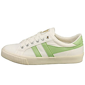 Gola Women's Tennis-Mark Cox Sneaker, Off-White/Patina Green, 7