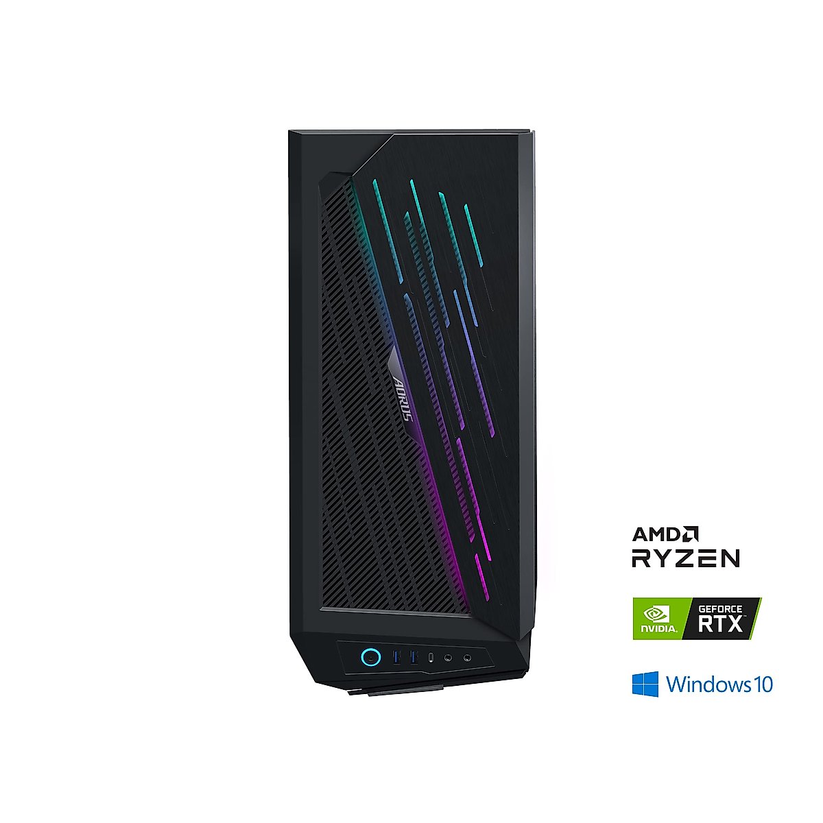 GIGABYTE AORUS Model X Gaming PC Computer Desktop (AMD R9 5900X, NVIDIA GeForce RTX 3080 GDDR6X 10GB, 32GB DDR4 RAM, 3TB M.2 SSD) - GB-AMXR9N8A-20A1