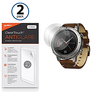 BoxWave Screen Protector Compatible With Garmin Fenix Chronos - ClearTouch Anti-Glare (2-Pack), Anti-Fingerprint Matte Film Skin for Garmin Fenix Chronos
