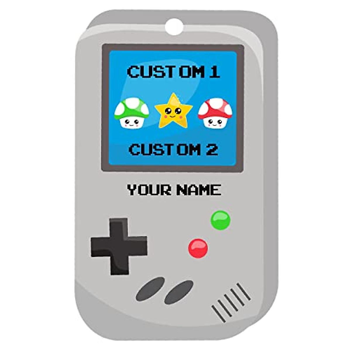 Personalized Gamer Bookbag Backpack Bag Tag for Back to School Tote Backpack Identifier Tag with Custom Name and Options - 4in x2.5in