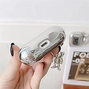 Electroplated Airpod Case Designed for AirPod 3 Full Protective Case Cover with Keychain Cute Girls Men Durable Shockproof Anti Lost Case for Airpod 3 Charging Case (Butterfly Bear)