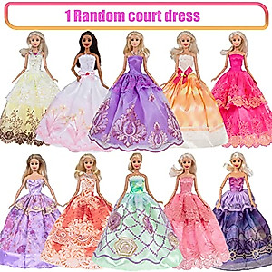 Doll Closet Wardrobe Set for 11.5 Inch Girl Doll 106 Pcs Clothes and Accessories Include Wardrobe, Suitcase, Mirror,Outfits, Dress, Shoes, Hangers, Handbags, Necklace, Crown and Dog (Pink+Rose)