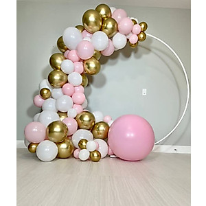 STK Arch COMPATIBLE FOR Mini Mouse Balloon Garland Birthday Decorations Girls 1st Barbie Party Minnie Pink and Gold Balloons Bachelorette Supplies Bambi Globos Decoracion Para Cumpleaños de Fiesta
