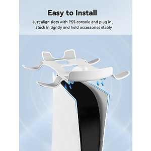 MOJOXR VR Headset Stand Controllers Holder Lens Cover for PSVR 2