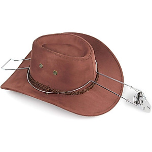 GEEDAR 2 Packs Cowboy Hat Rack for Trunk, Cowboy Hat Holder for Car, Saver Hat Clip for Western Hats Sliver