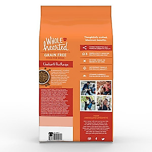 WholeHearted Grain Free All Life Stages Chicken & Pea Recipe Dry Dog Food 5 lbs.