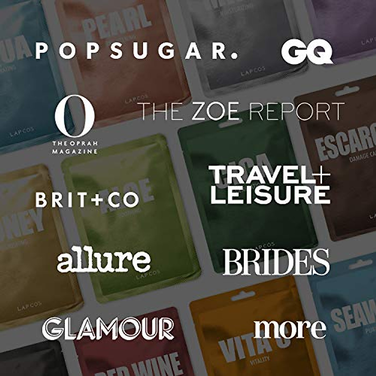 LAPCOS Derma Care Sheet Mask Set, Daily Skincare Face Masks, Protect & Nourish for Glowing Skin, Korean Beauty Favorite, Variety 5-Pack