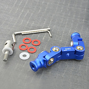 ZSHJGJR Archery Bow Stabilizer Double Side V Bar Fully Adjustable V-Bar Mount Stabilizer Detach Shock Absorber Joint Connector for Compound Recurve Bow Stabilizer (Blue)