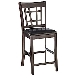 Coaster Furniture Lavon 5-Piece Storage Counter Table Dining Set Espresso and Black 102888-S5