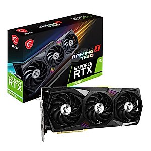 MSI Gaming GeForce RTX 3070 Ti Gaming X Trio 8G 8GB GDDR6X Graphics Card - NVIDIA Video Card GPU for Gaming PC, 256-Bit HDMI/DP Nvlink, Ampere Architecture Computer Graphics Cards (Renewed)