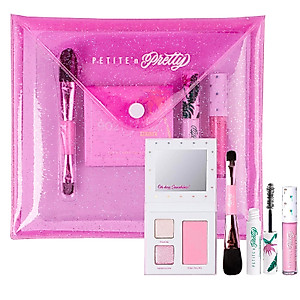 Petite 'n Pretty - "Amazon Exclusive" Glow Basics Natural Makeup Starter Gift Set, Made in USA for Kids, Children, Tweens and Teens, Non Toxic (Packaging May Vary)