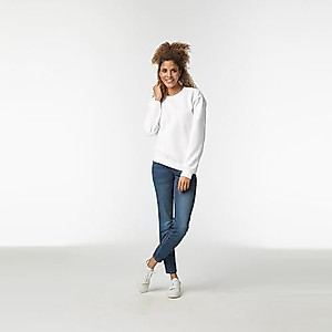 Gildan Adult Fleece Crewneck Sweatshirt, Style G18000, Multipack, White (1-Pack), 2X-Large