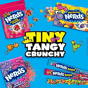 Bundle of Nerds Gummy Clusters Candy, Rainbow, Very Berry, Resealable 8 Ounce Bags (Pack of 2)