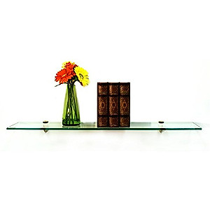 Spancraft 6" X 36" Glass Shelf - Chrome Finish