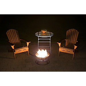 Heininger 5995 58,000 BTU Portable Propane Smokeless Outdoor Gas Fire Pit Black