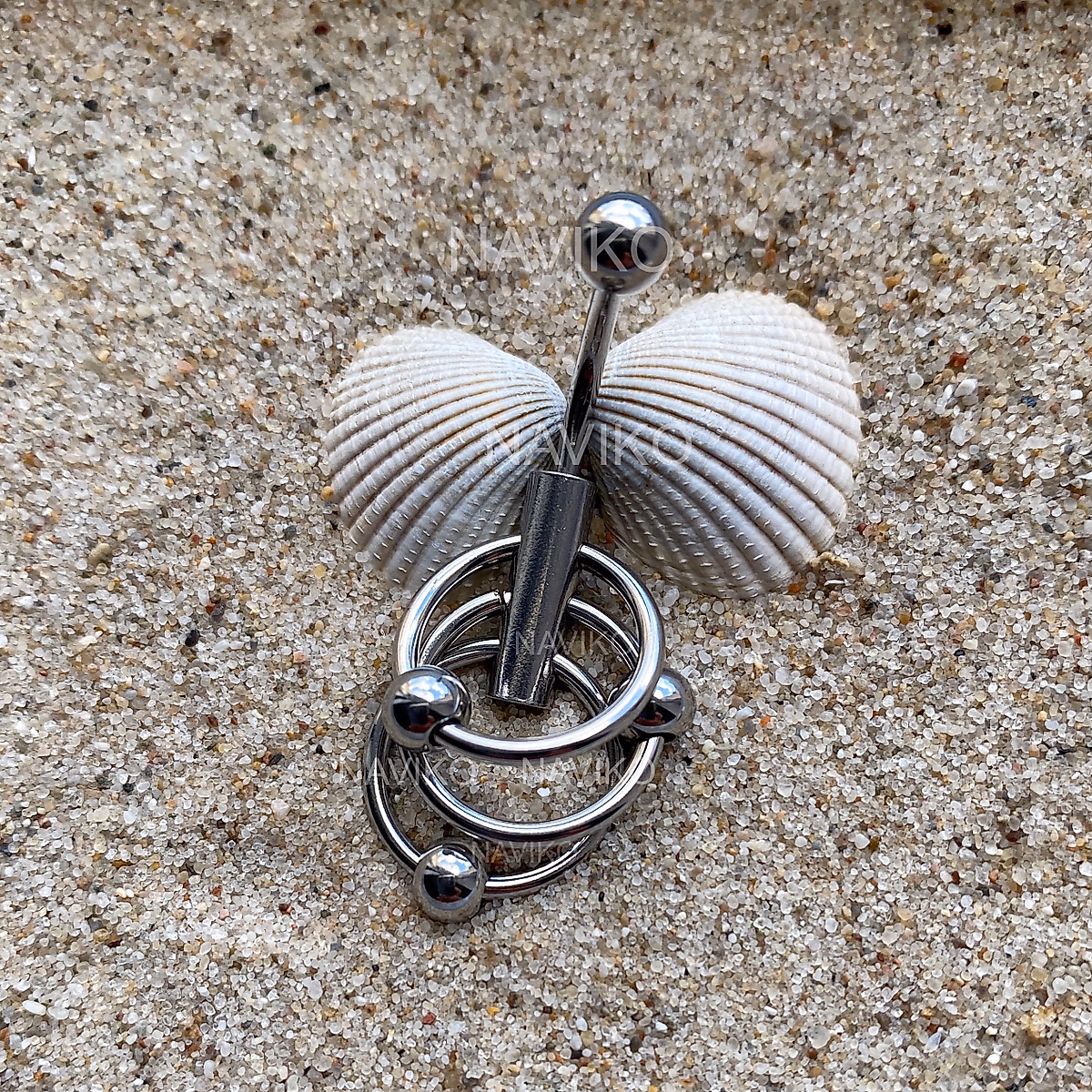 NAVIKO Vch Piercing Jewelry for Women - Vch Jewelry Vertical Hood Piercing Jewelry - Piercing Barbell Steel - Hood Jewelry 14g Curved Barbell Rings