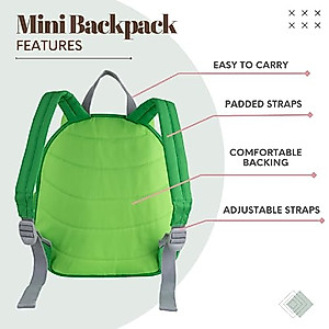 Milkdot Designer Mini Backpack, Perfect for Women, Men, Boys, Girls, Stylish for kids ages 3+ (Green)