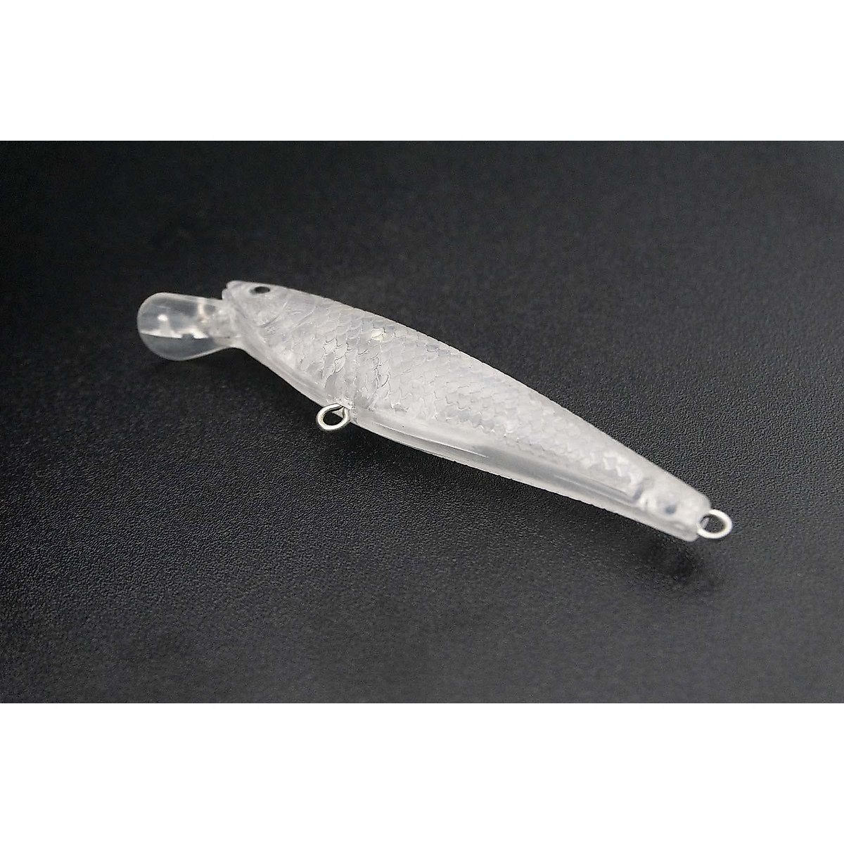 10PCS Unpainted Lure Blanks 3.26g 6.8cm with Free 3mm Special Eye Crankbait Simulation Blank Body Clear Hard Baits Trout Salmon Minnow Lure Popper Lures Topwater Freshwater LQN25