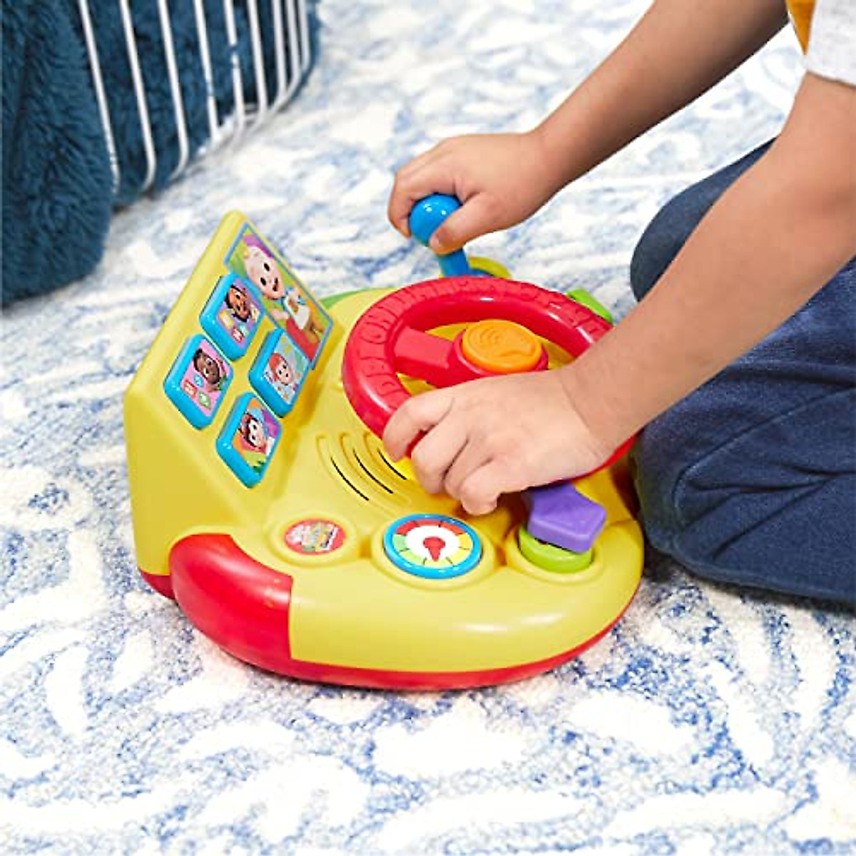 CoComelon Learning Steering Wheel, Learning & Education, Officially Licensed Kids Toys for Ages 3 Up, Gifts and Presents by Just Play