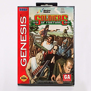 Aditi Soldiers of Fortune Game Cartridge 16 bit MD Game Card With Retail Box For Sega Mega Drive For Genesis
