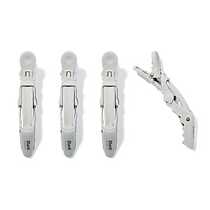 Shark HD100SAHCA Beauty Non-slip Alligator-style Accessory Clips, 4.72 Inch (Pack of 4), Stone