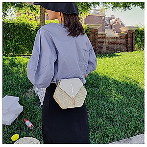 JBB Crossbody Bag for Women Shoulder Bag Straw Tassel Small Beach Bag Fashion