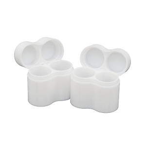 Protect Your Power - Slimline 18350 Battery Case, Soft Durable Material - Pack of 2 (Holds 2 Batteries)